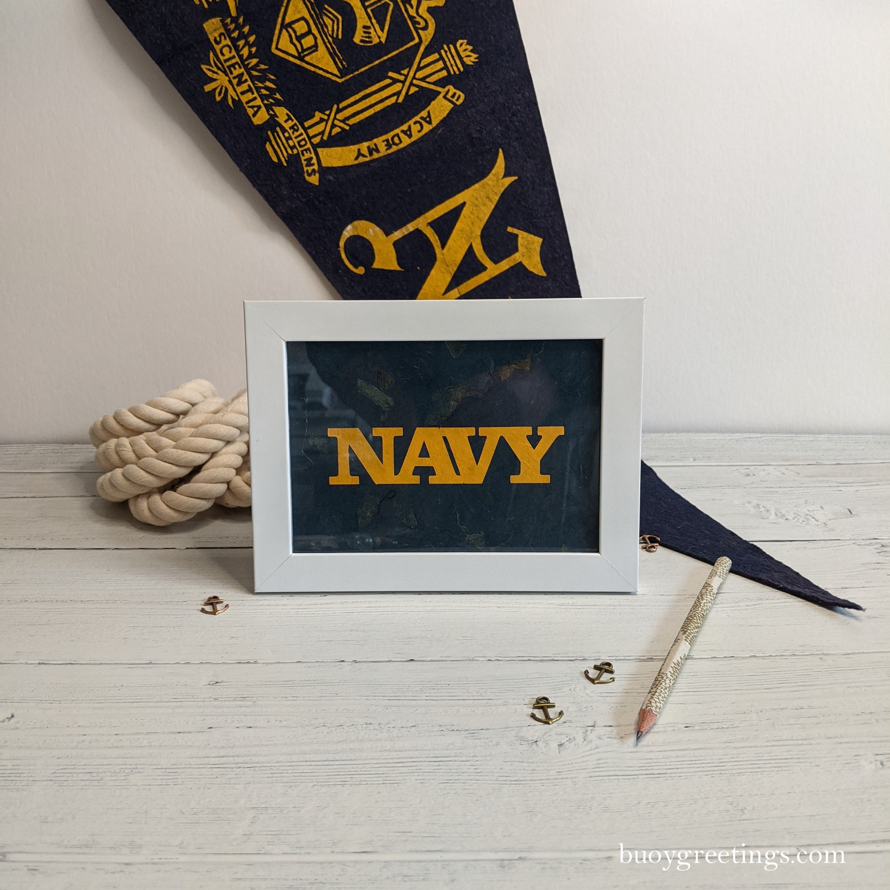 Classic "Navy" Card | Buoy Greetings